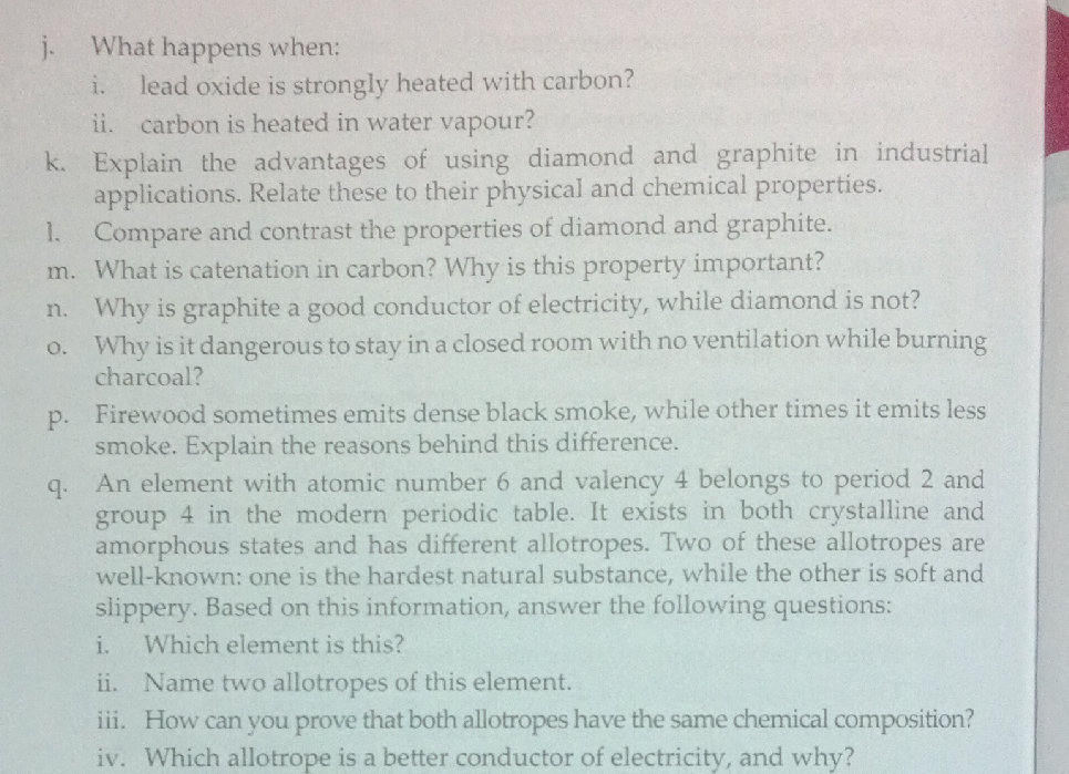 What happens when: i. lead oxide is strongly | StudyX