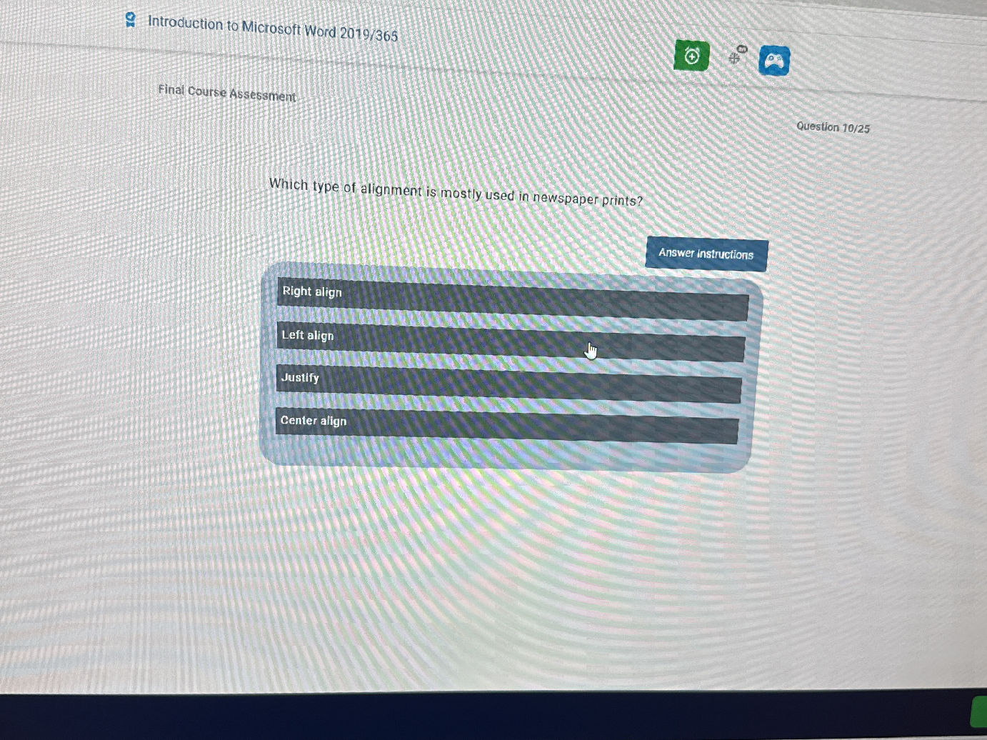 Which type of alignment is mostly used in | StudyX