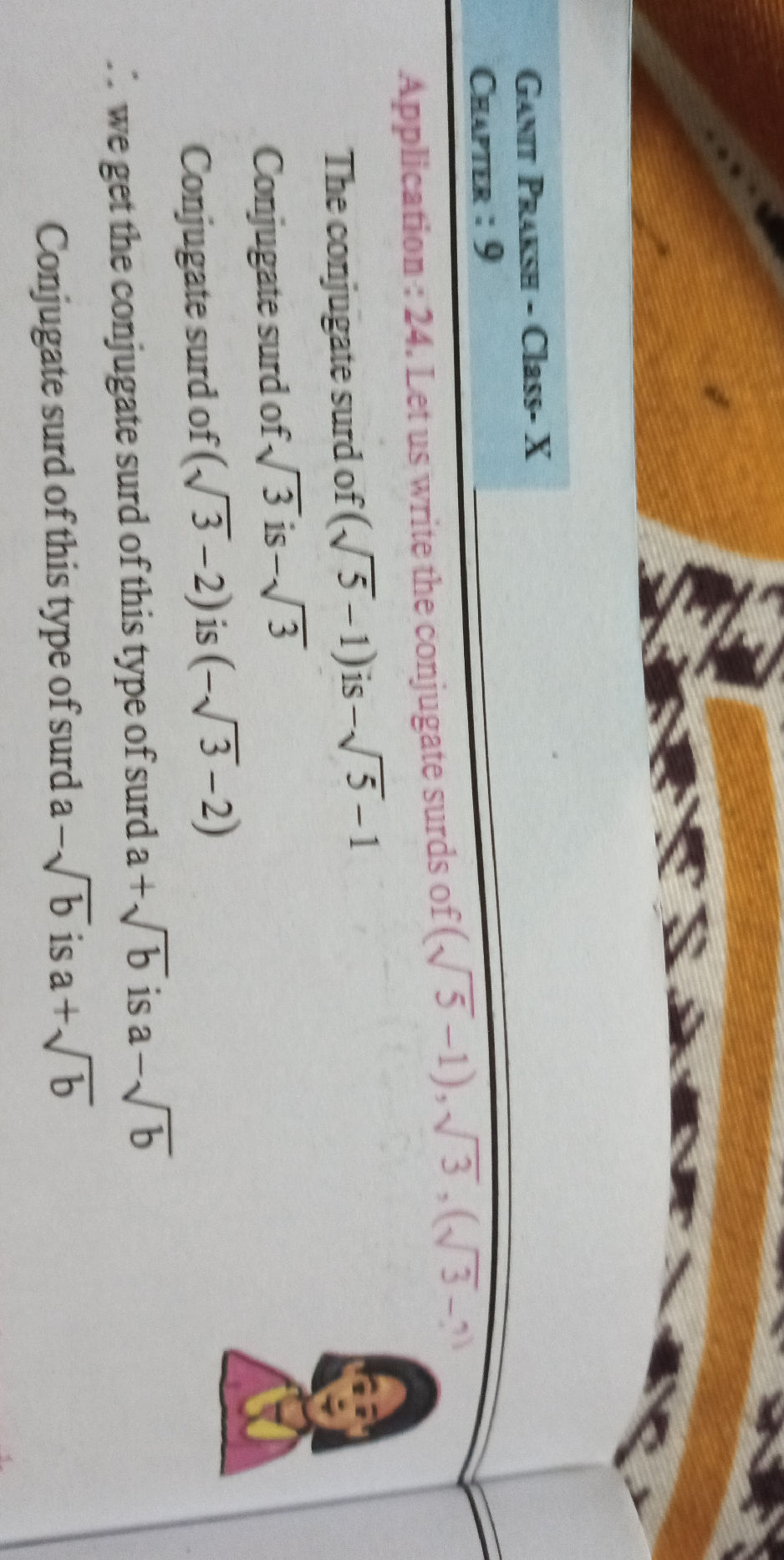 Application : 24. Let us write the conjugate | StudyX