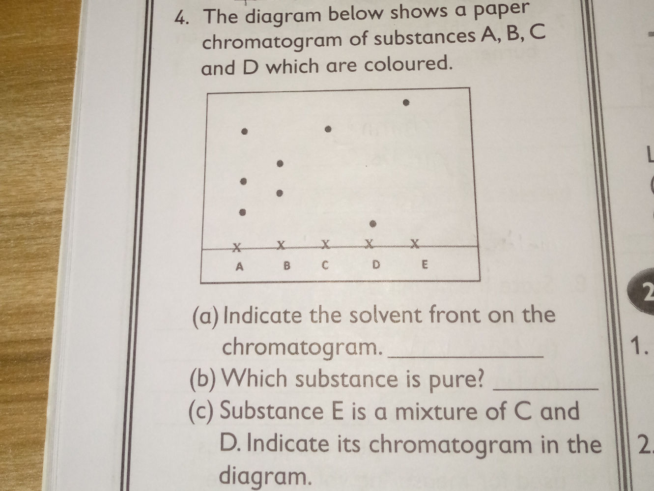 4. The diagram below shows a paper | StudyX