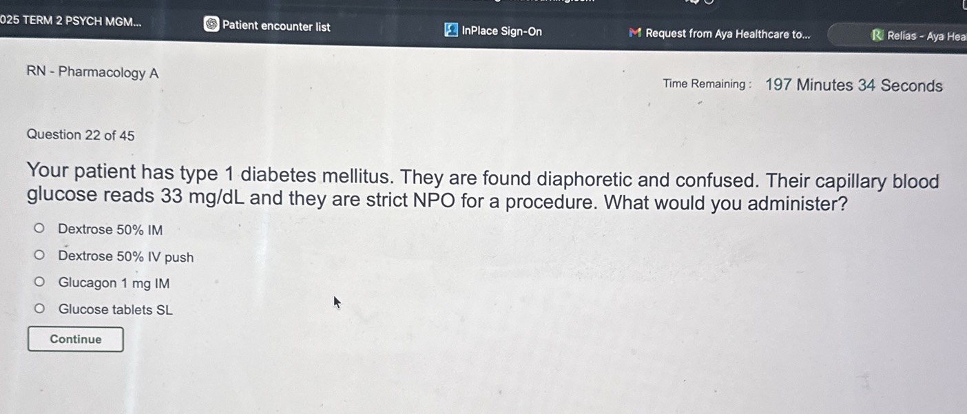 Your patient has type 1 diabetes mellitus.