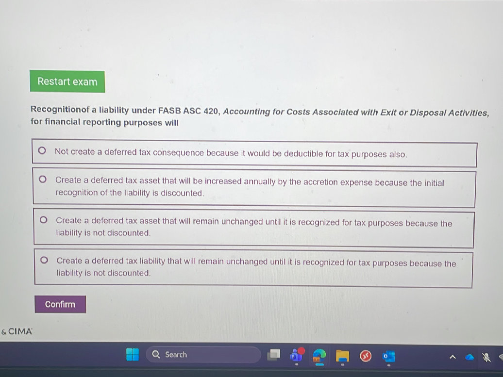 Recognition of a liability under FASB ASC | StudyX