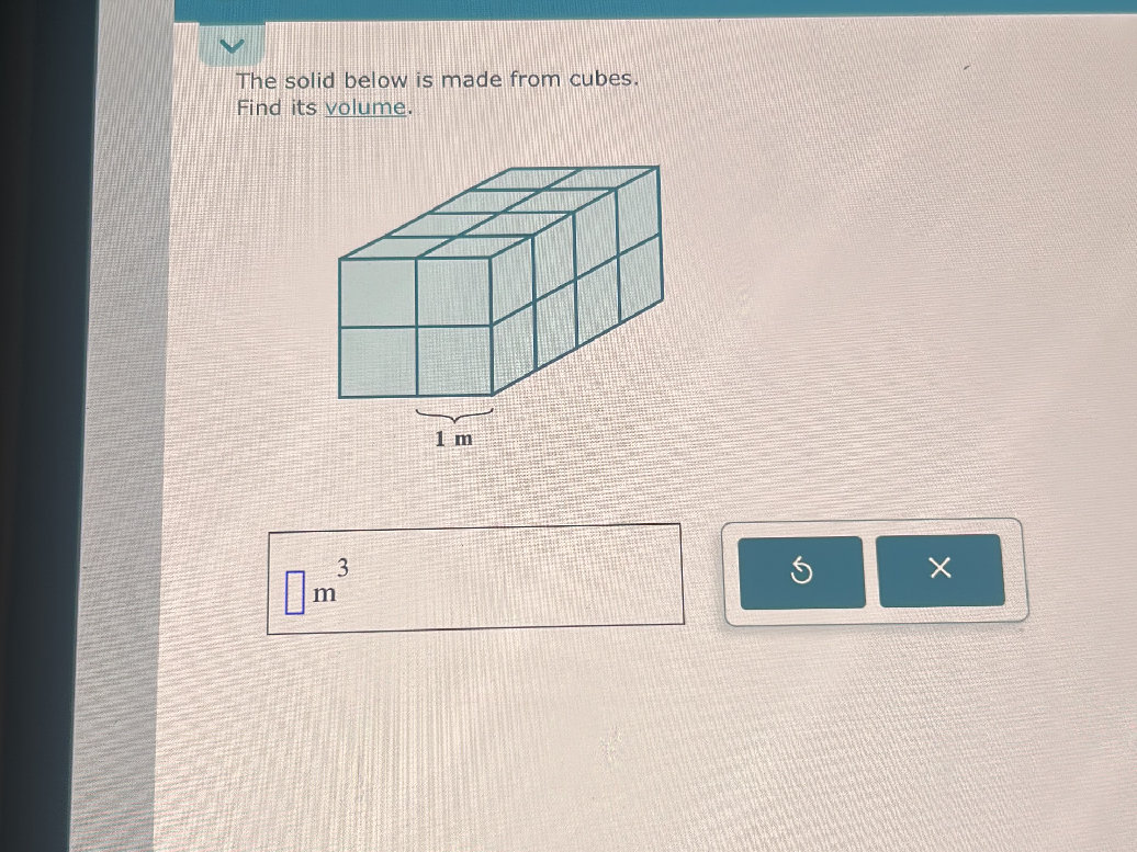 The solid below is made from cubes. Find its | StudyX