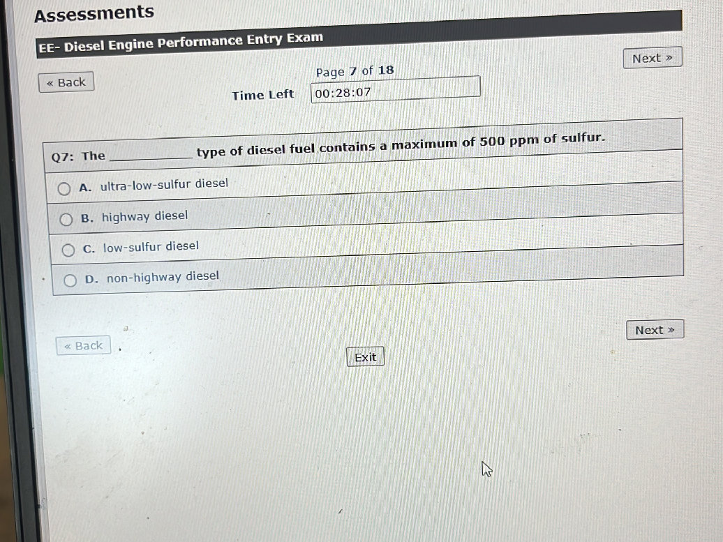 Q7: The __________ type of diesel fuel | StudyX