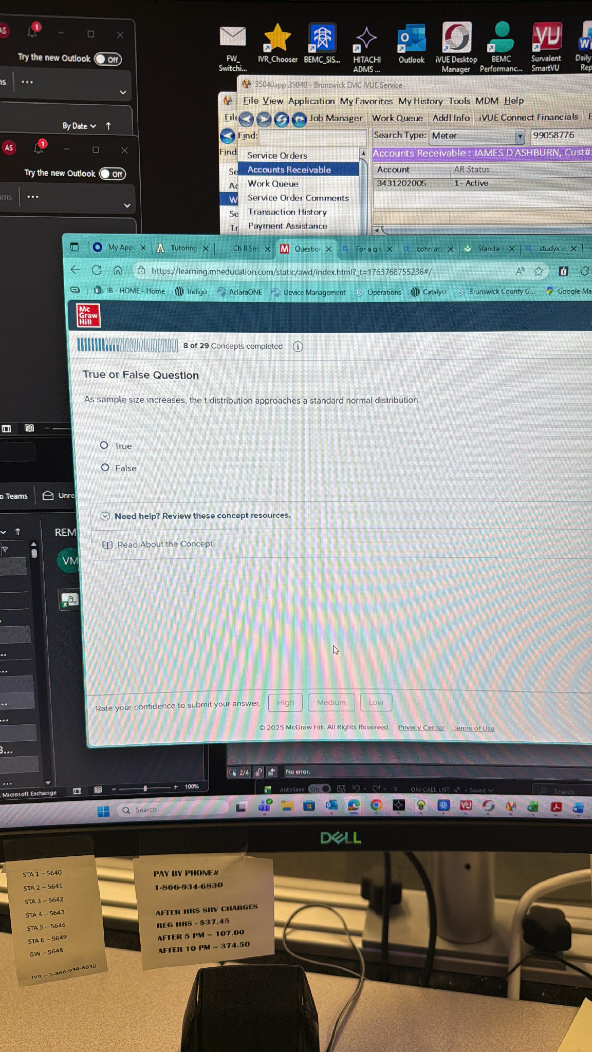 True or False Question As sample size | StudyX