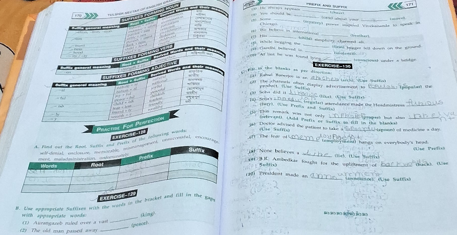 A. Find out the Root, Suffix and Prefix of | StudyX