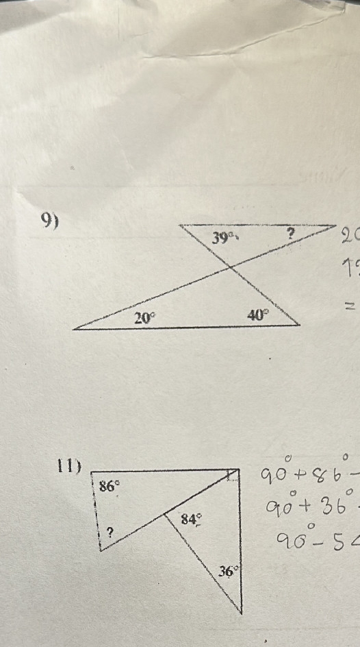 Find the value of the angle marked with a | StudyX
