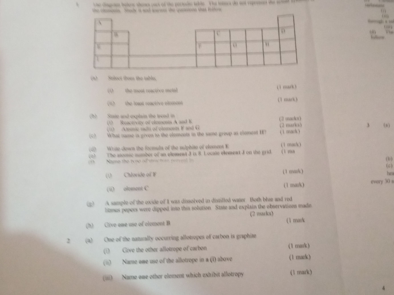 Use diagram below shows part of the periodic | StudyX