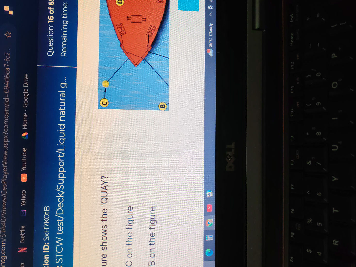 The figure shows the 'QUAY'? C on the | StudyX