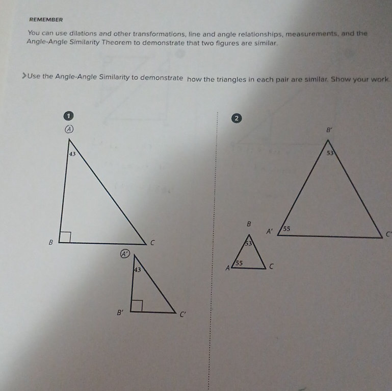 Use the Angle-Angle Similarity to | StudyX