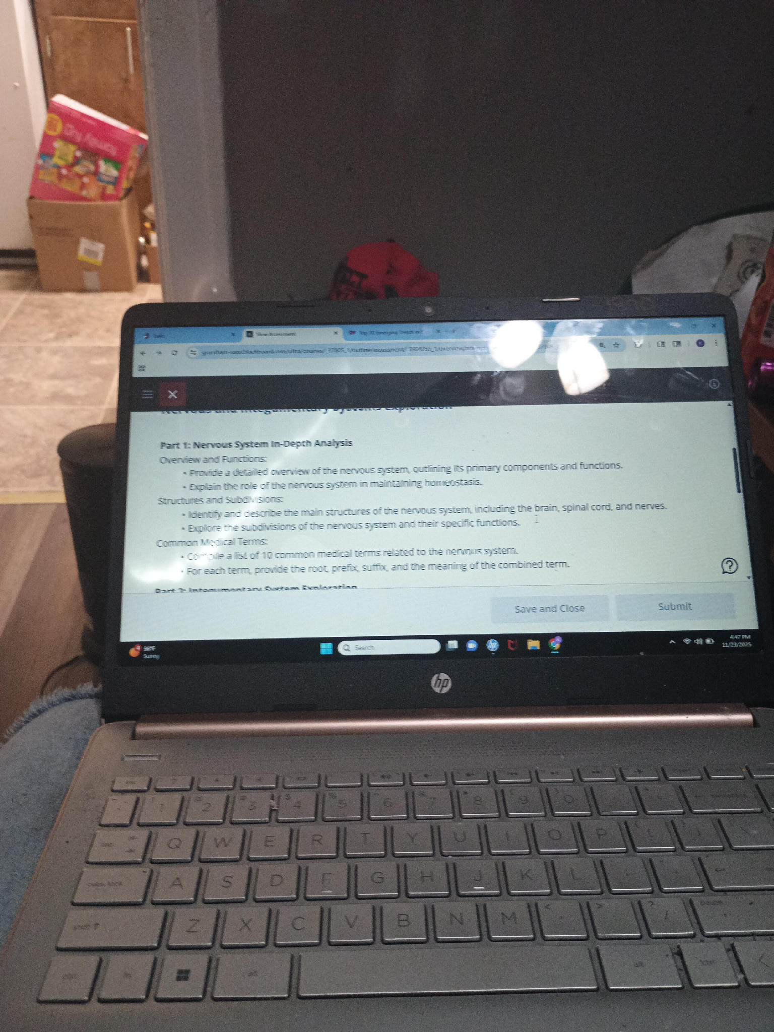 Part 1: Nervous System In-Depth Analysis | StudyX