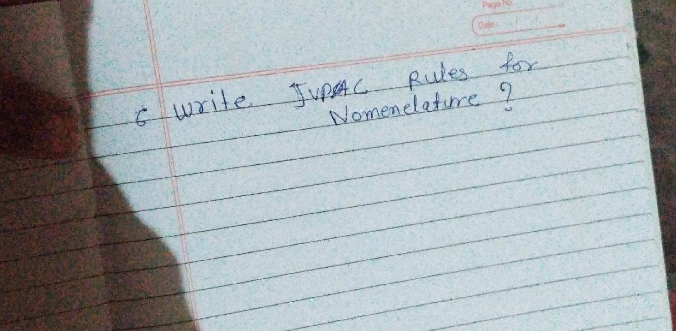IUPAC Rules for Nomenclature | StudyX