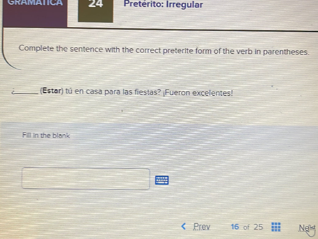 Complete the sentence with the correct | StudyX