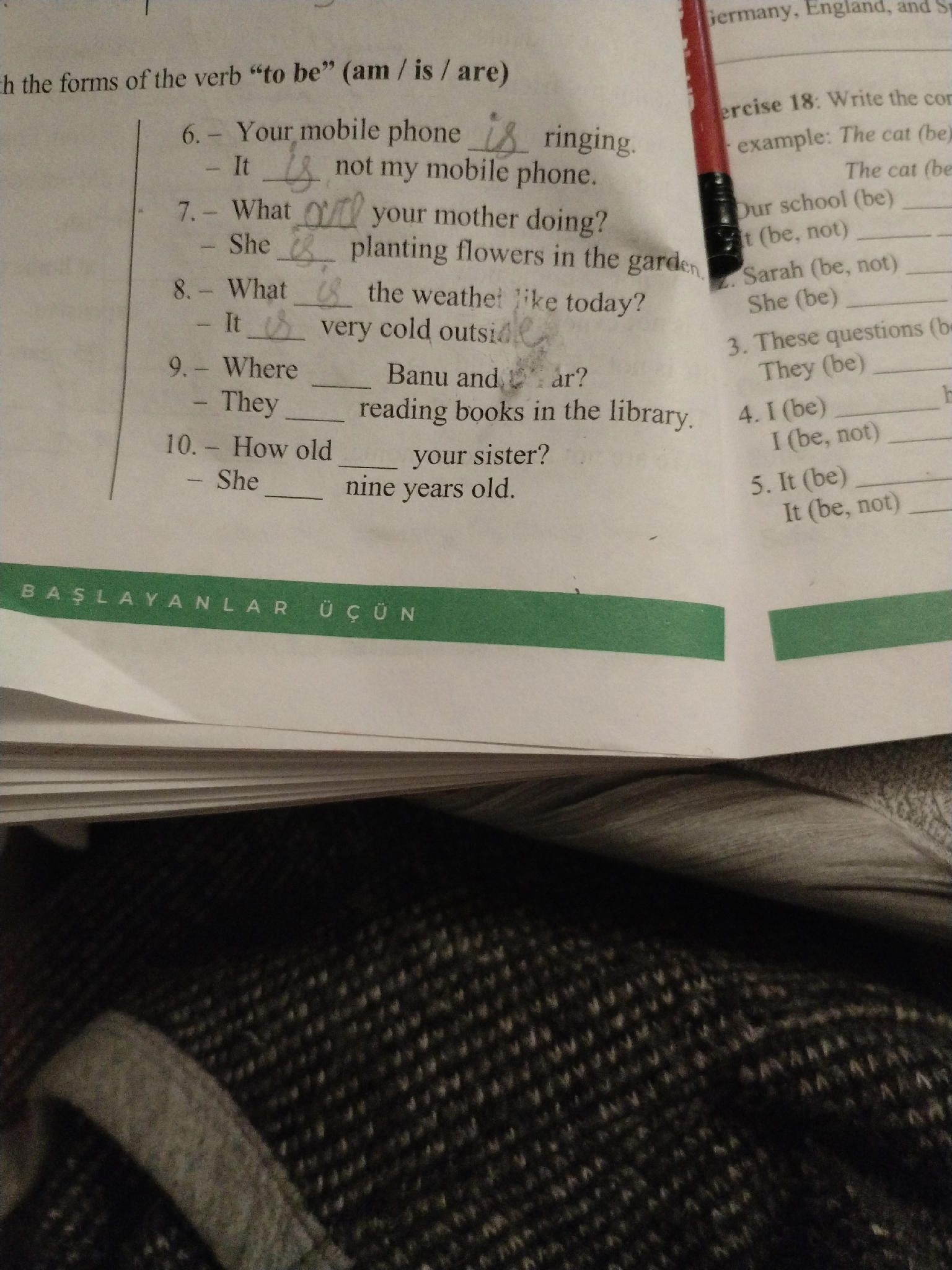 Instructions: Fill the forms of the verb "to | StudyX