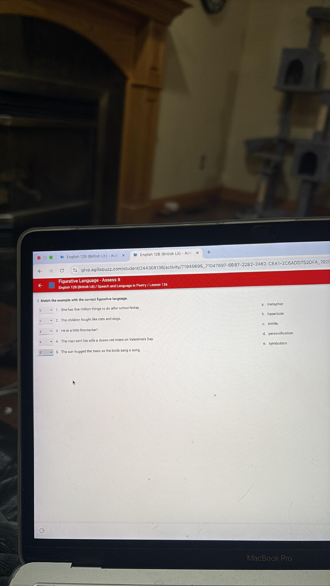 Match the example with the correct | StudyX