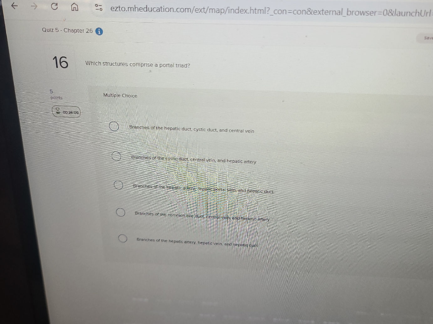 Which structures comprise a portal triad? | StudyX