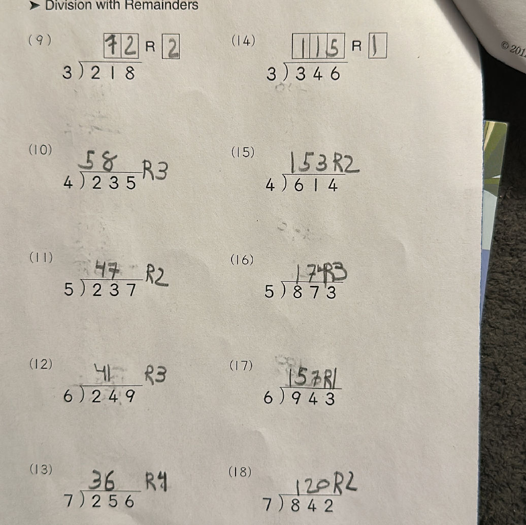 Solve the division problem and determine the | StudyX