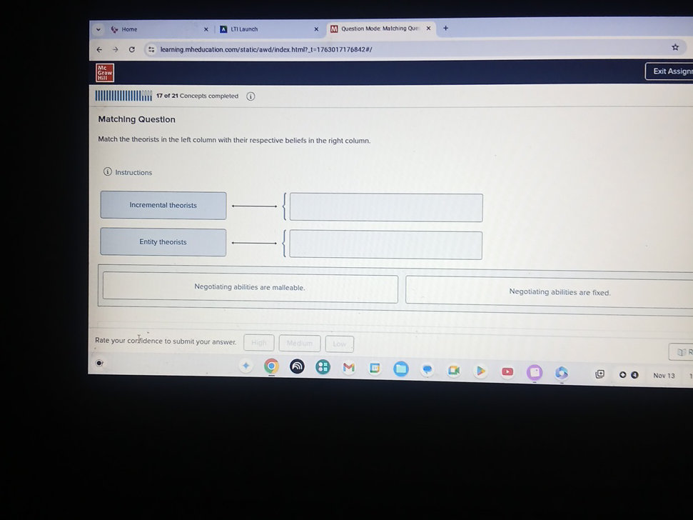 Matching Question Match the theorists in | StudyX