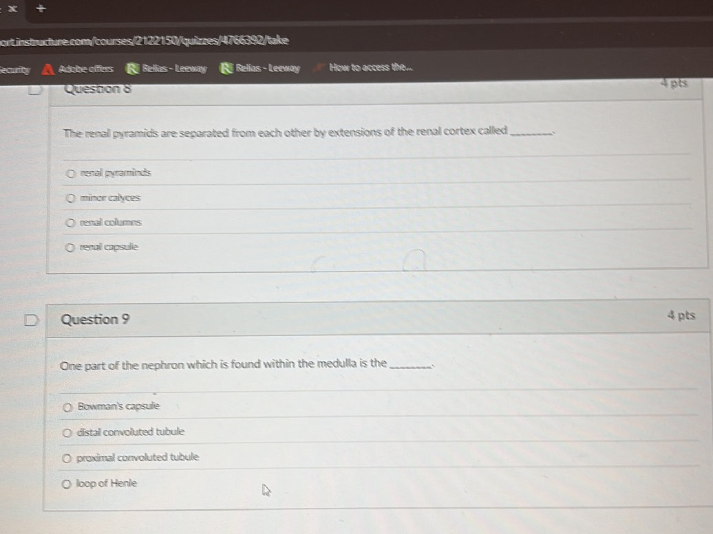 One part of the nephron which is found | StudyX