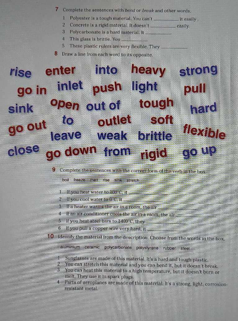 Draw a line from each word to its opposite. | StudyX