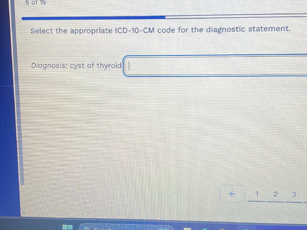 Select the appropriate ICD-10-CM code for | StudyX