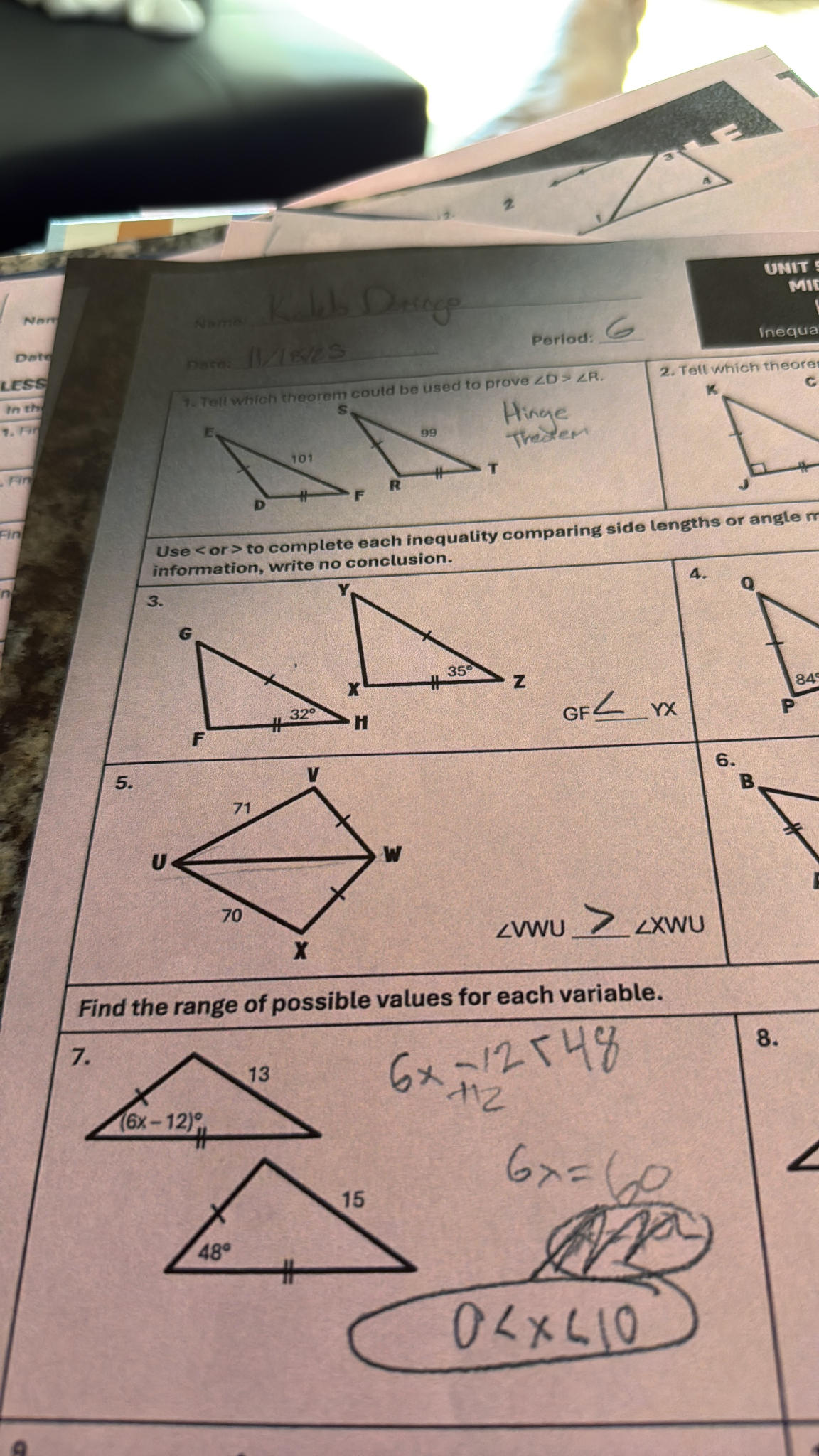 Find the range of possible values for each | StudyX