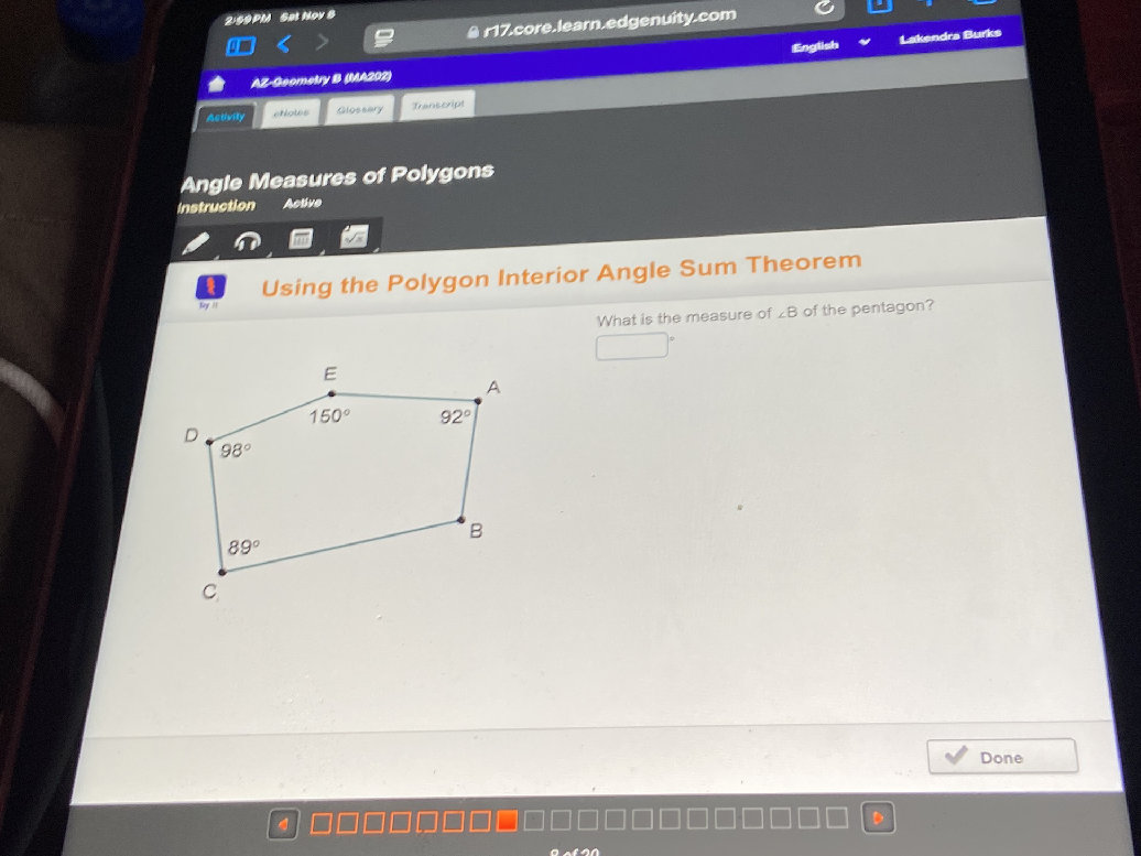 Using the Polygon Interior Angle Sum Theorem | StudyX