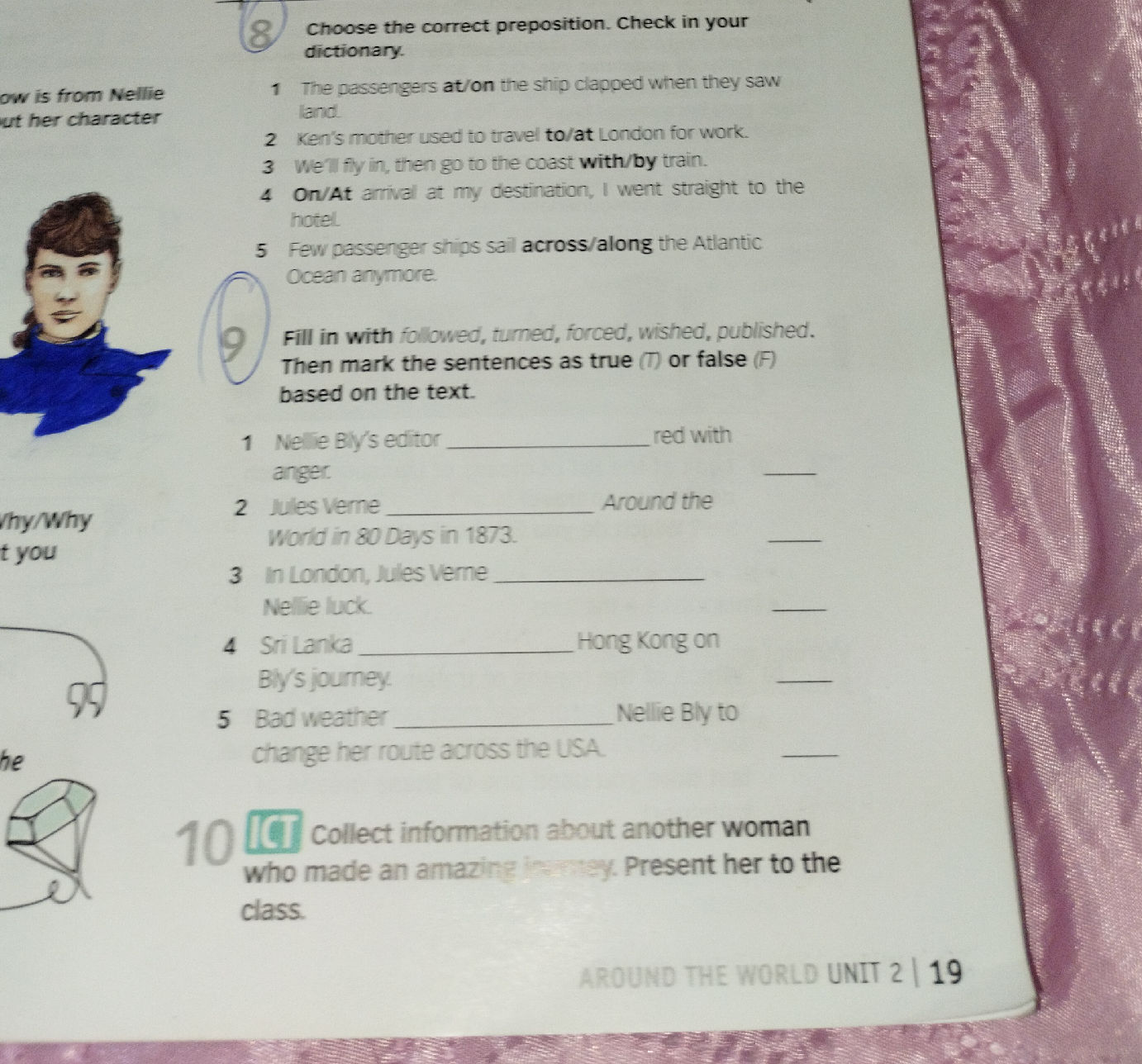 Choose the correct preposition. Check in | StudyX