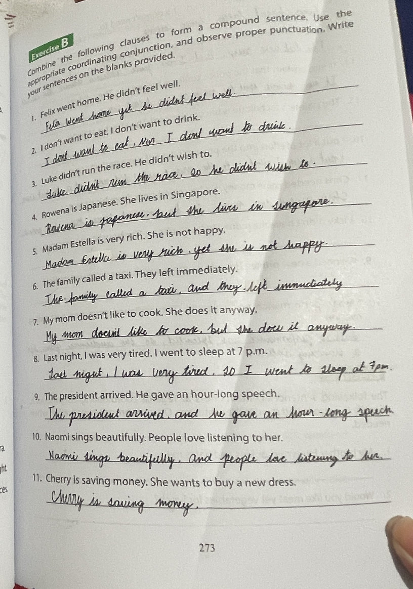 Combine the following clauses to form a | StudyX