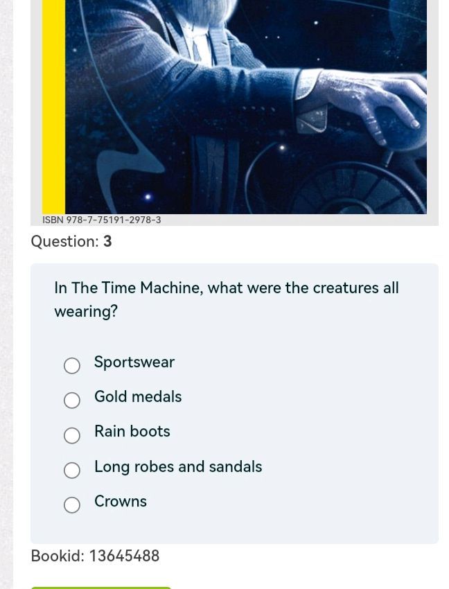 In The Time Machine, what were the creatures | StudyX