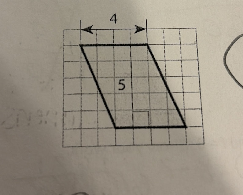 The image shows a quadrilateral on a grid, | StudyX