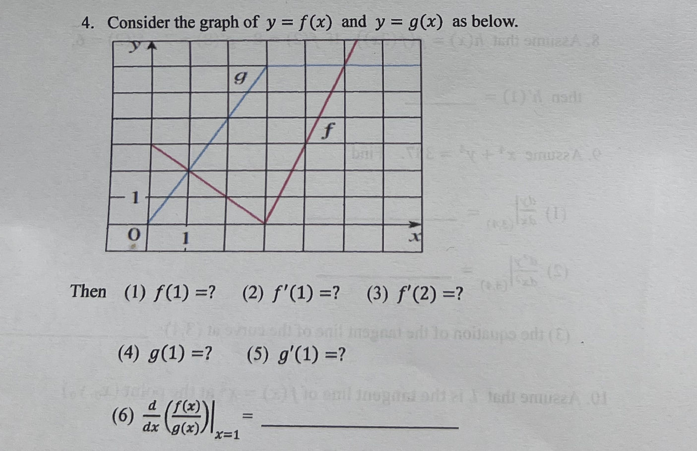 4. Consider the graph of $y = f(x)$ and $y = | StudyX