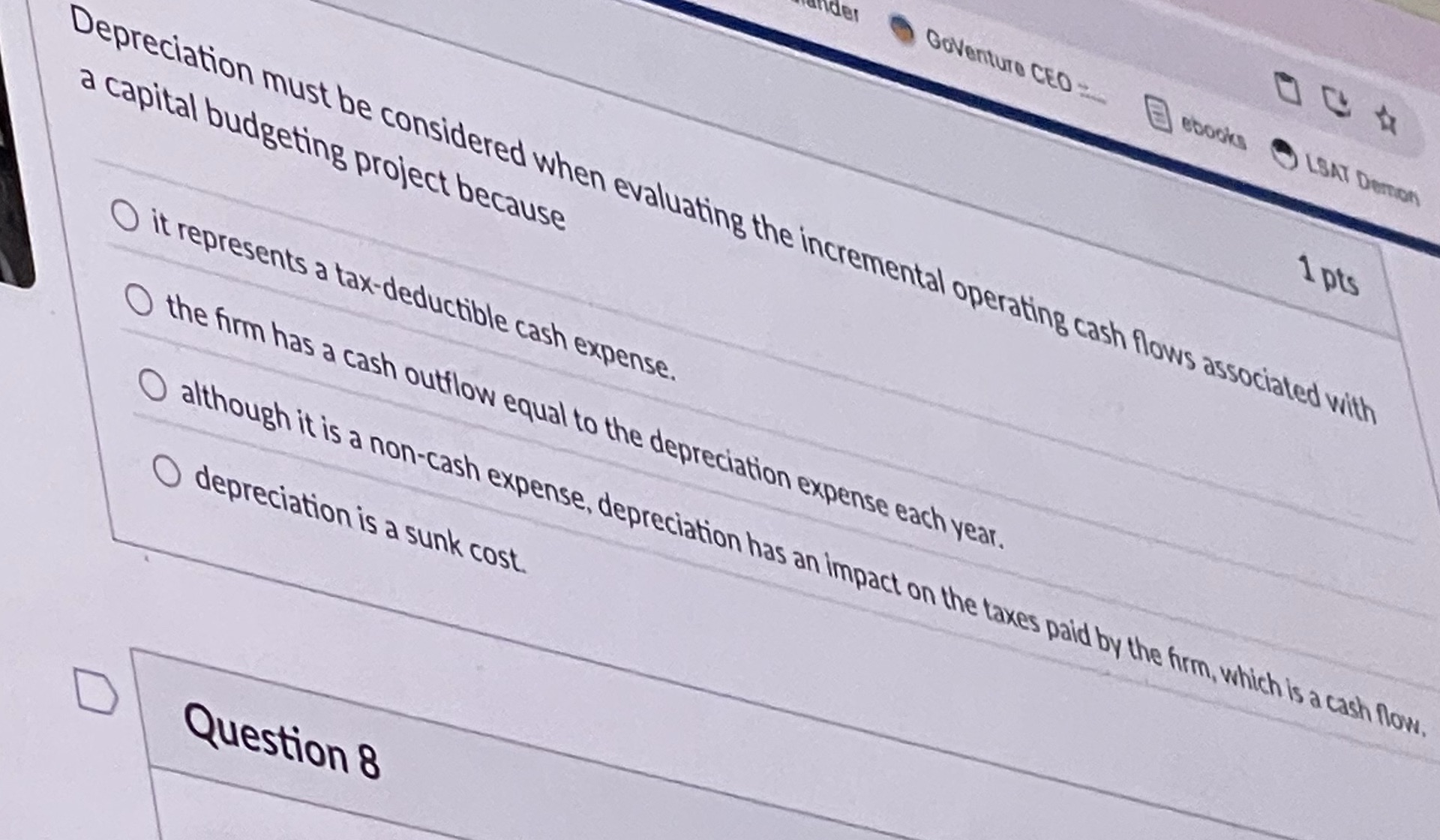 Depreciation must be considered when | StudyX