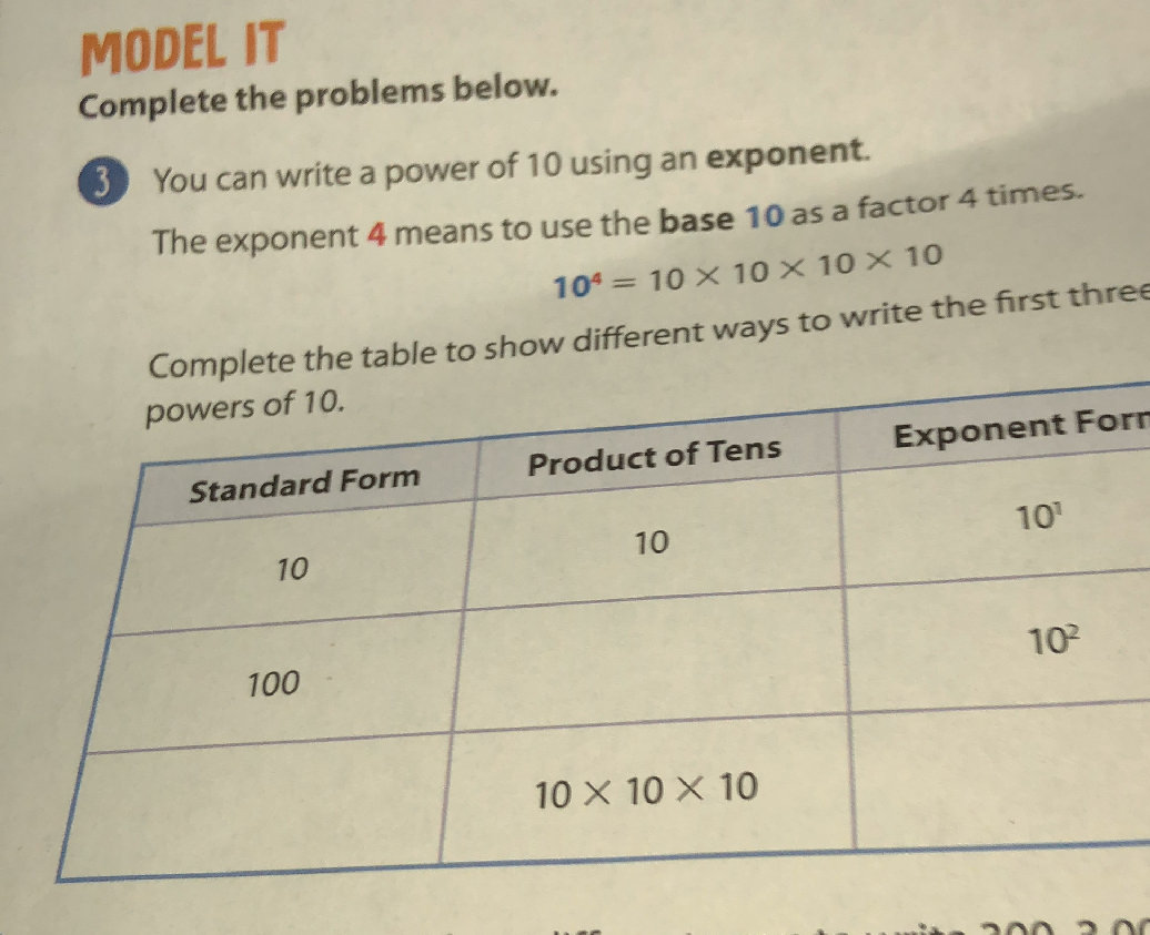 You can write a power of 10 using an | StudyX