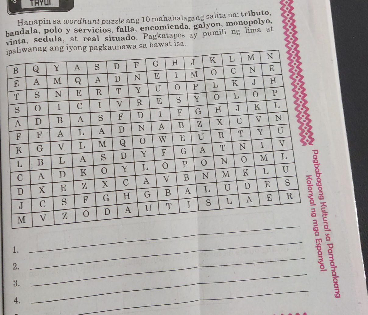 Hanapin sa wordhunt puzzle ang 10 | StudyX
