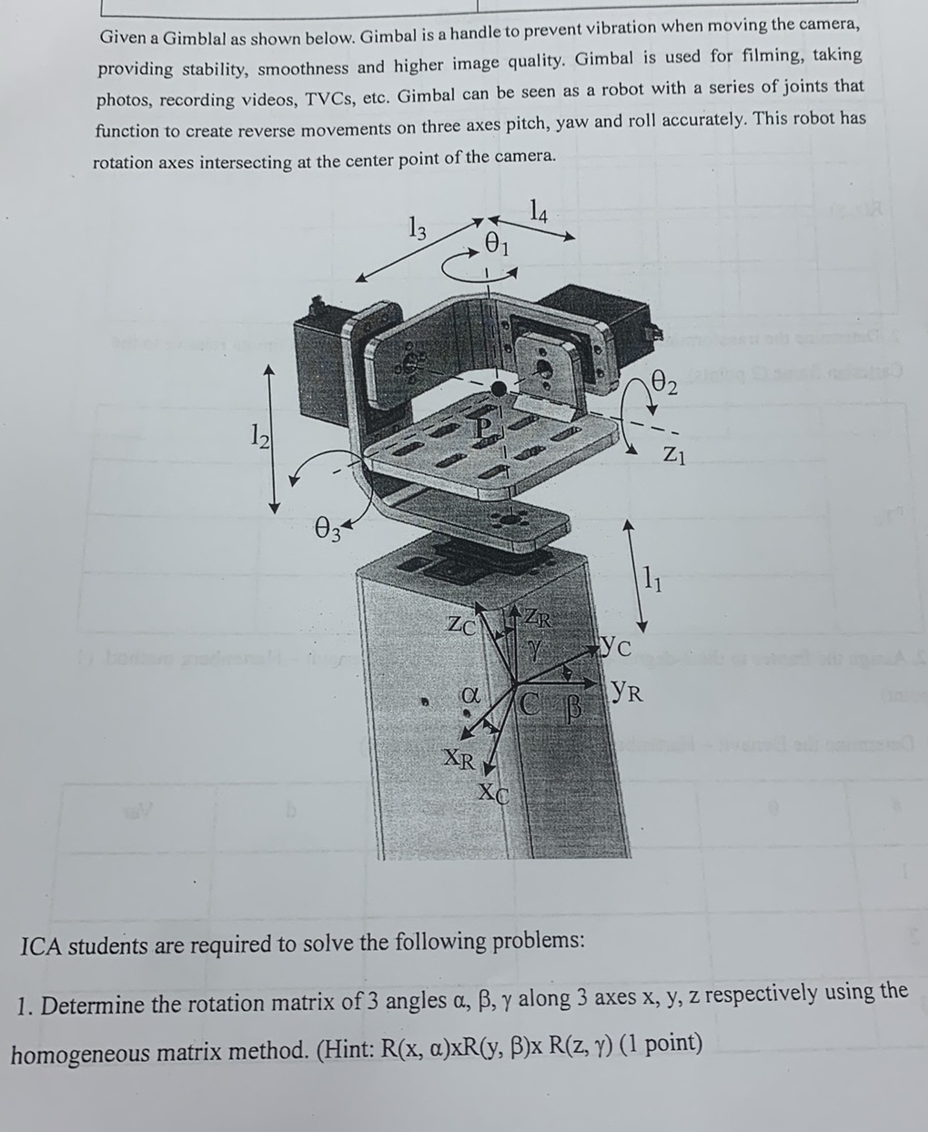 ICA students are required to solve the | StudyX