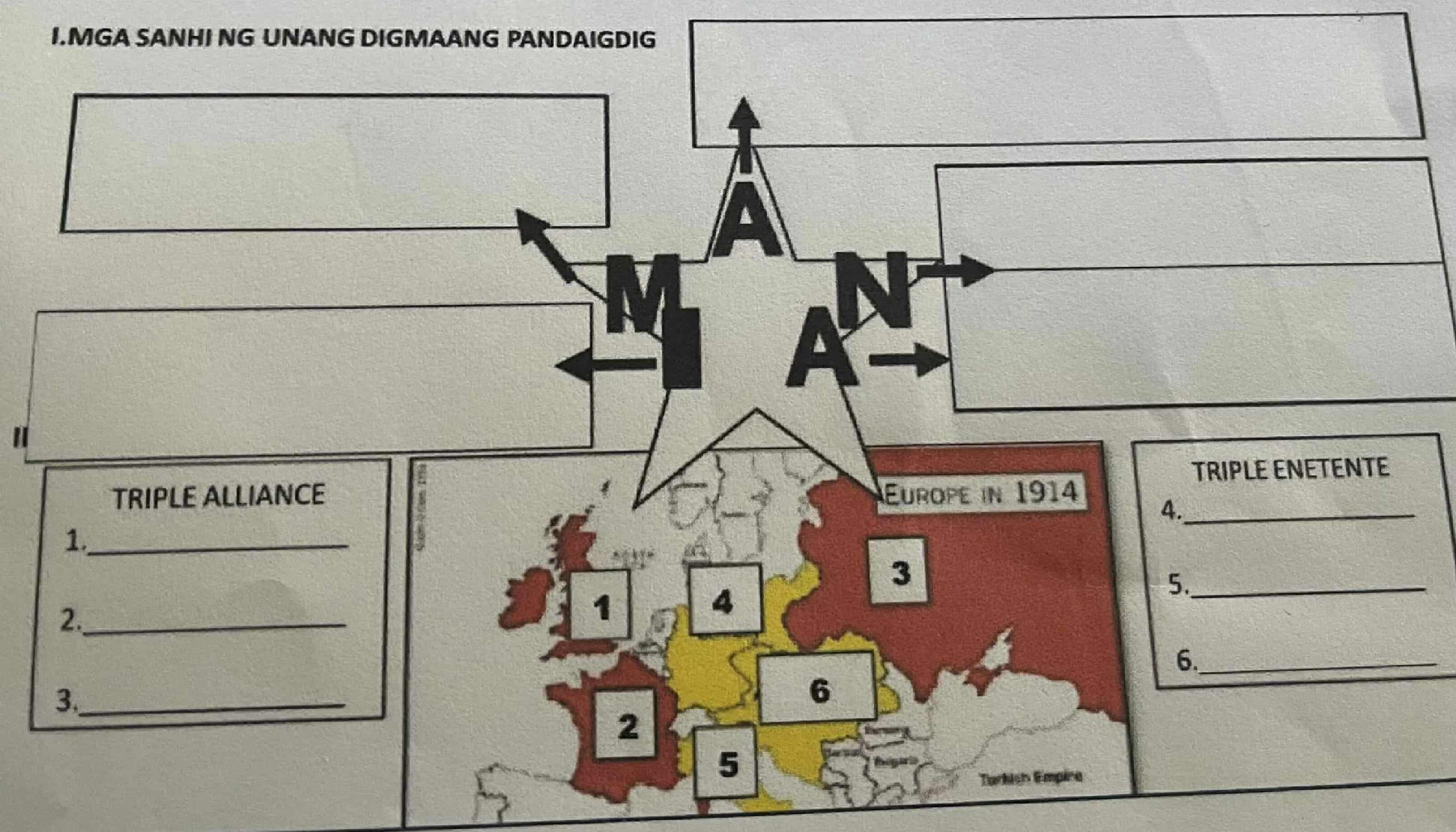 I.MGA SANHI NG UNANG DIGMAANG PANDAIGDIG | StudyX