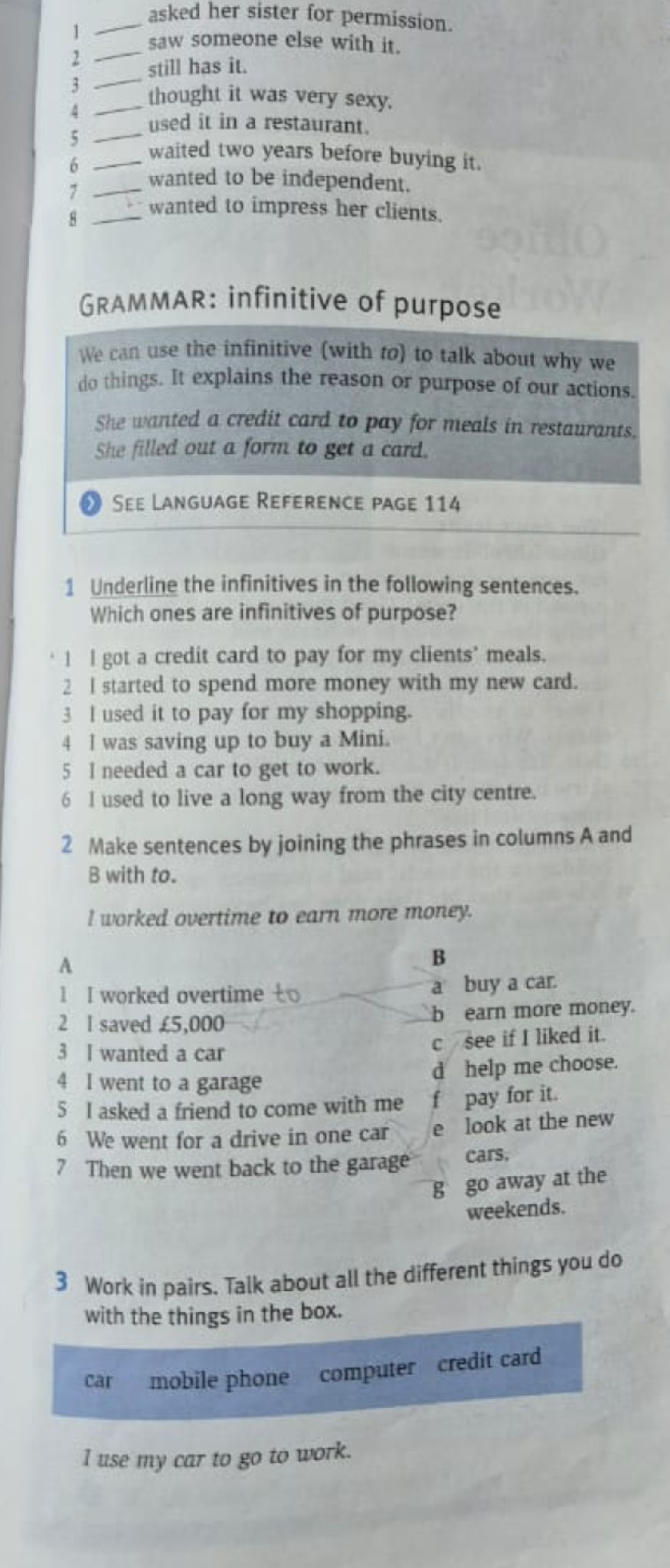 Underline the infinitives in the following | StudyX