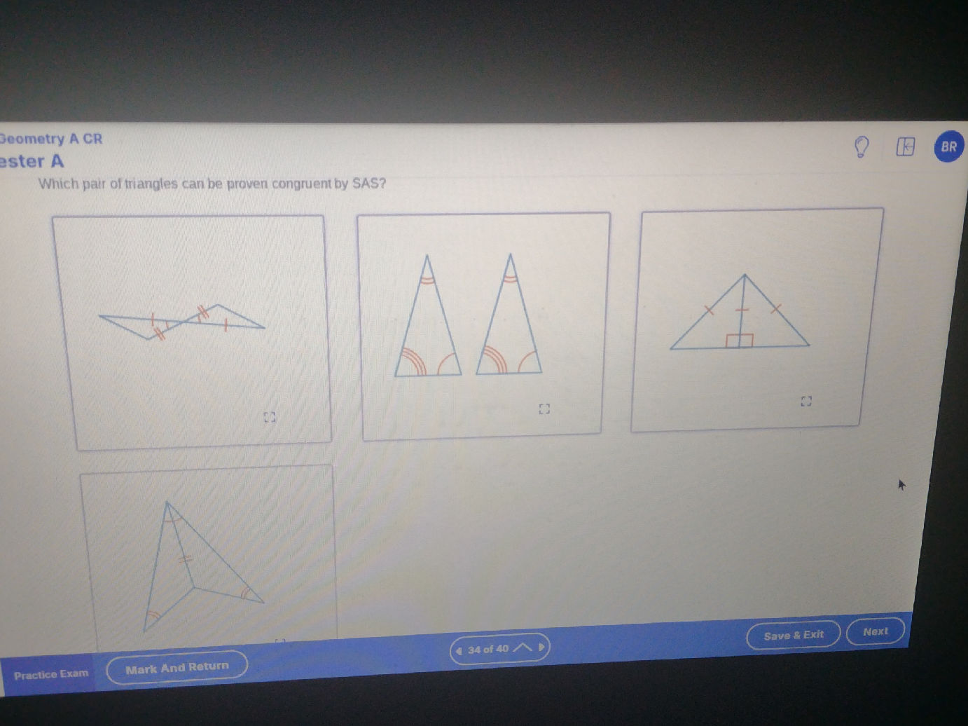 Which pair of triangles can be proven | StudyX