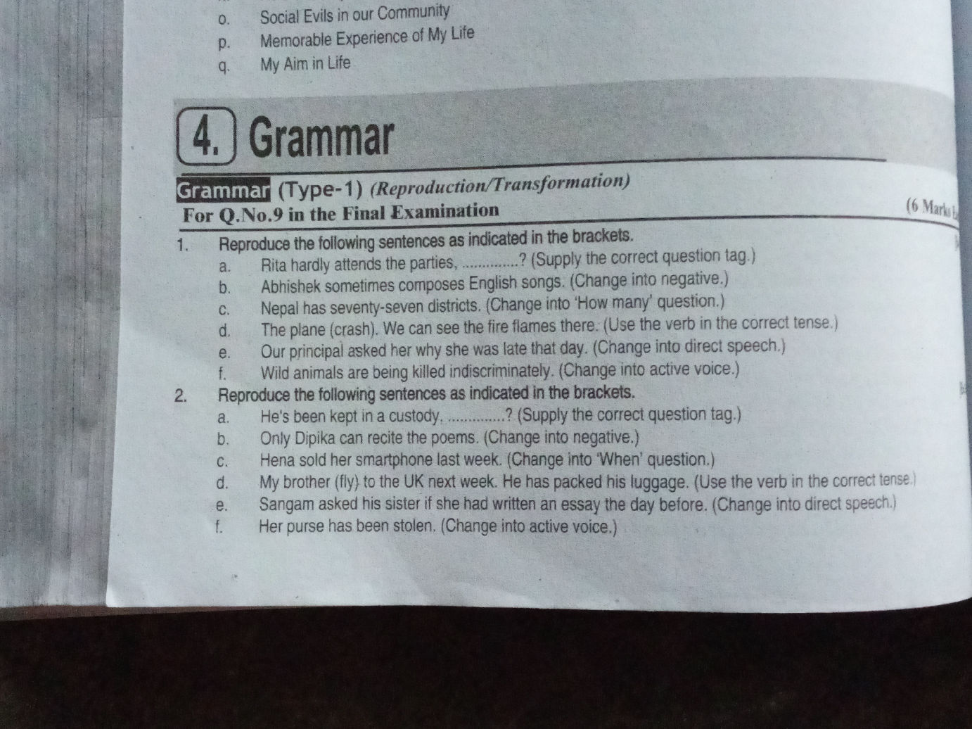 Grammar (Type-1) | StudyX