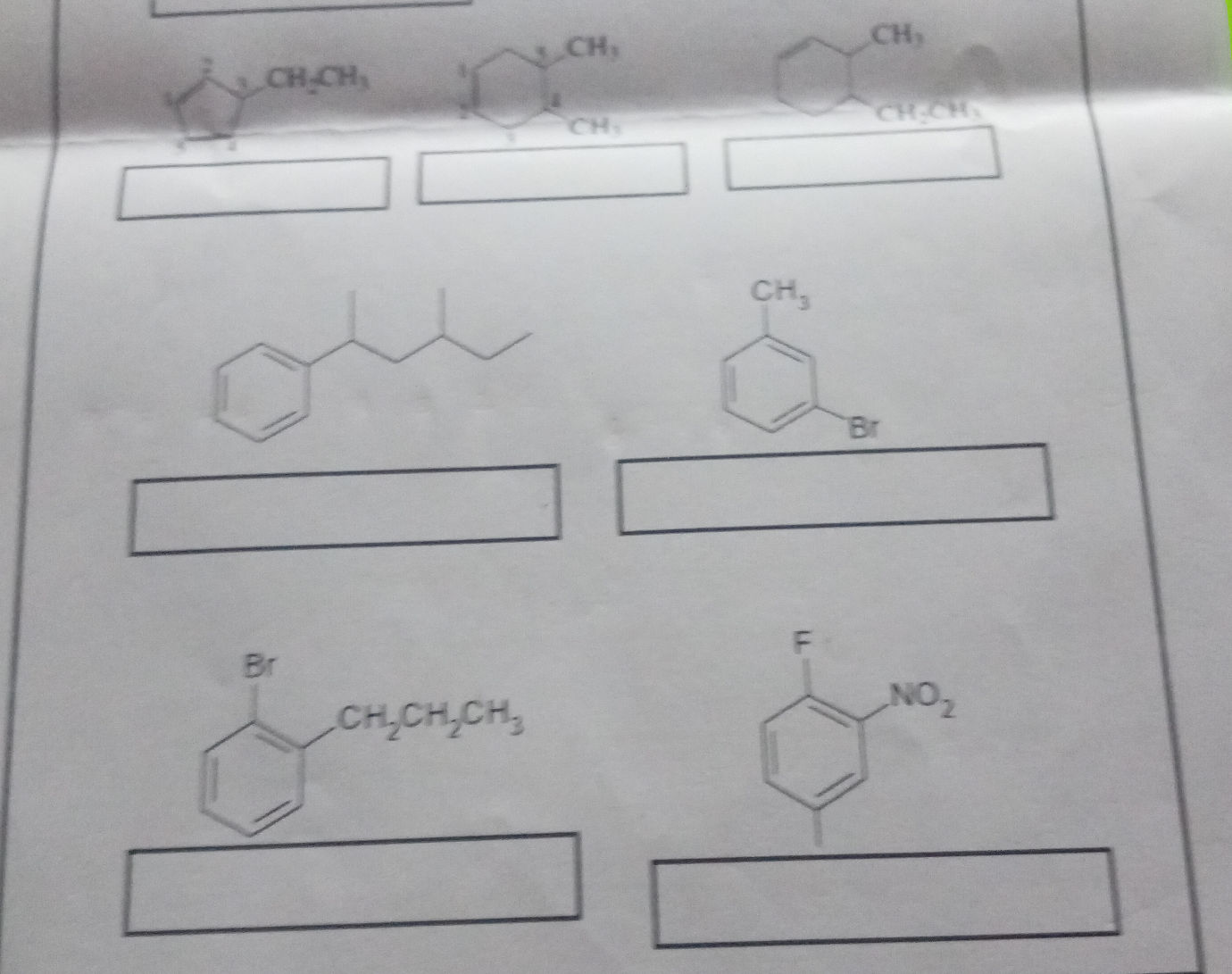 Structure 1 (Cyclopentane ring with an ethyl | StudyX