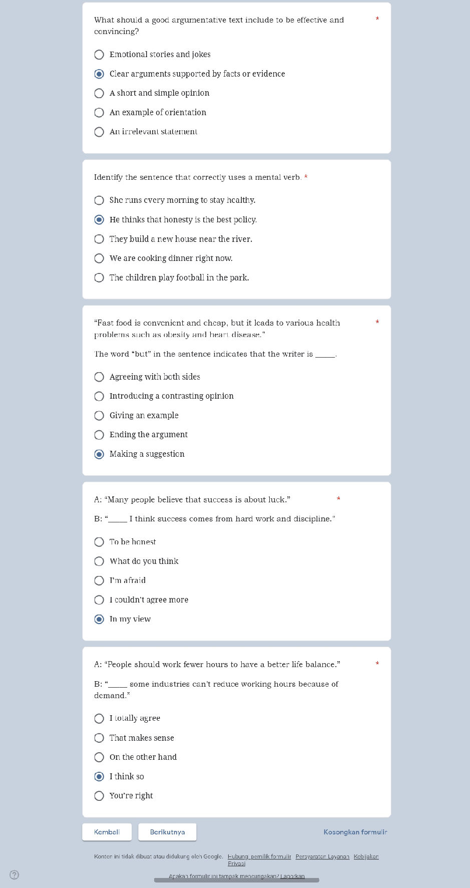 What should a good argumentative text | StudyX