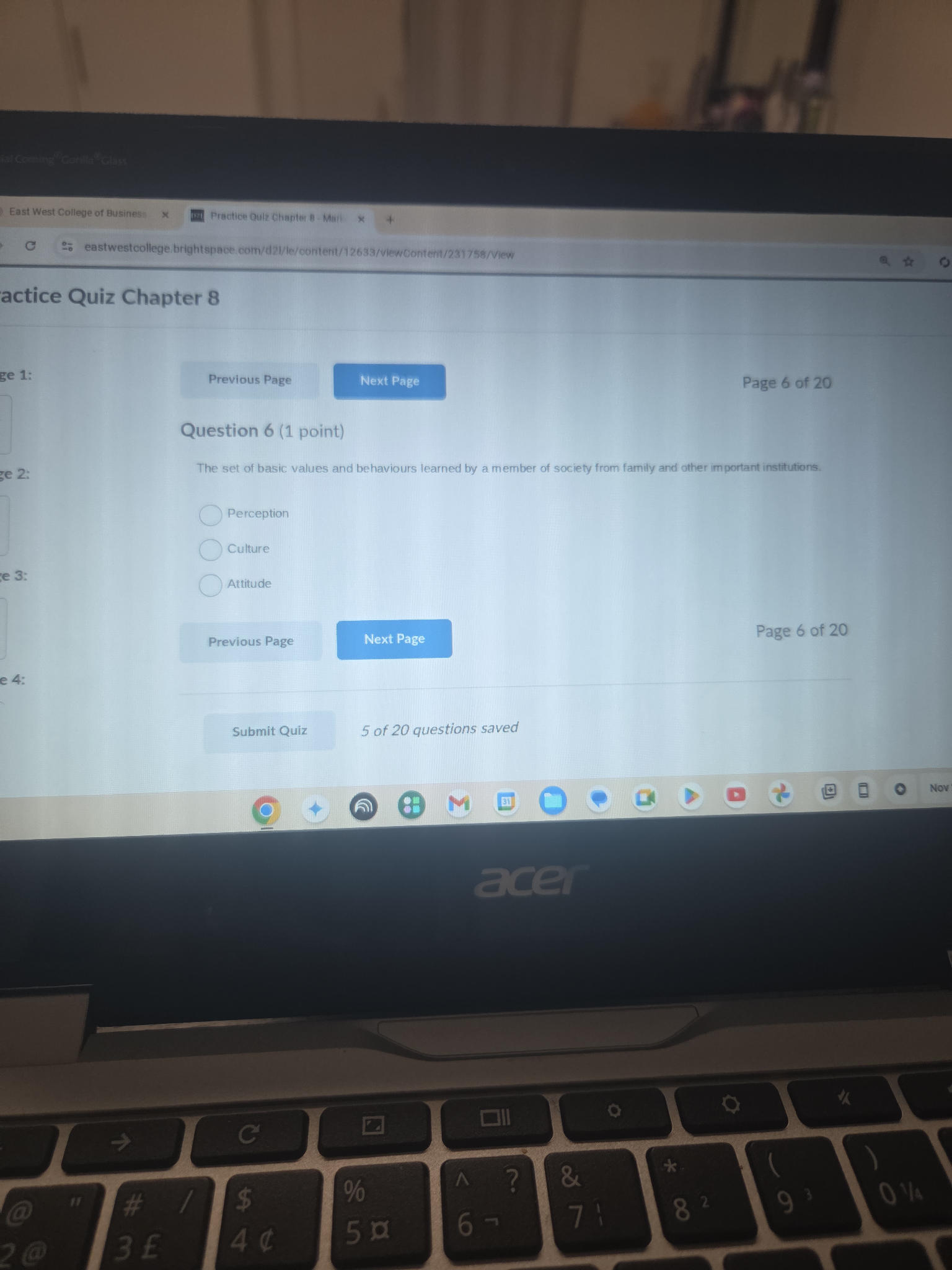 Question 6 (1 point) The set of basic | StudyX