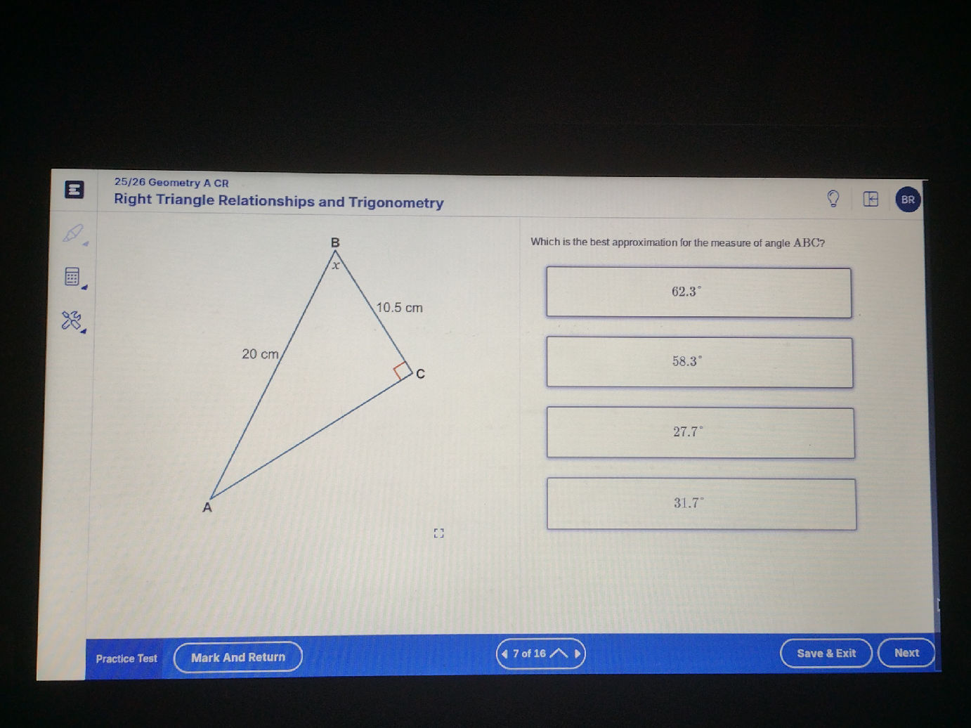 In $ ABC$, $ C$ is the right angle. The | StudyX