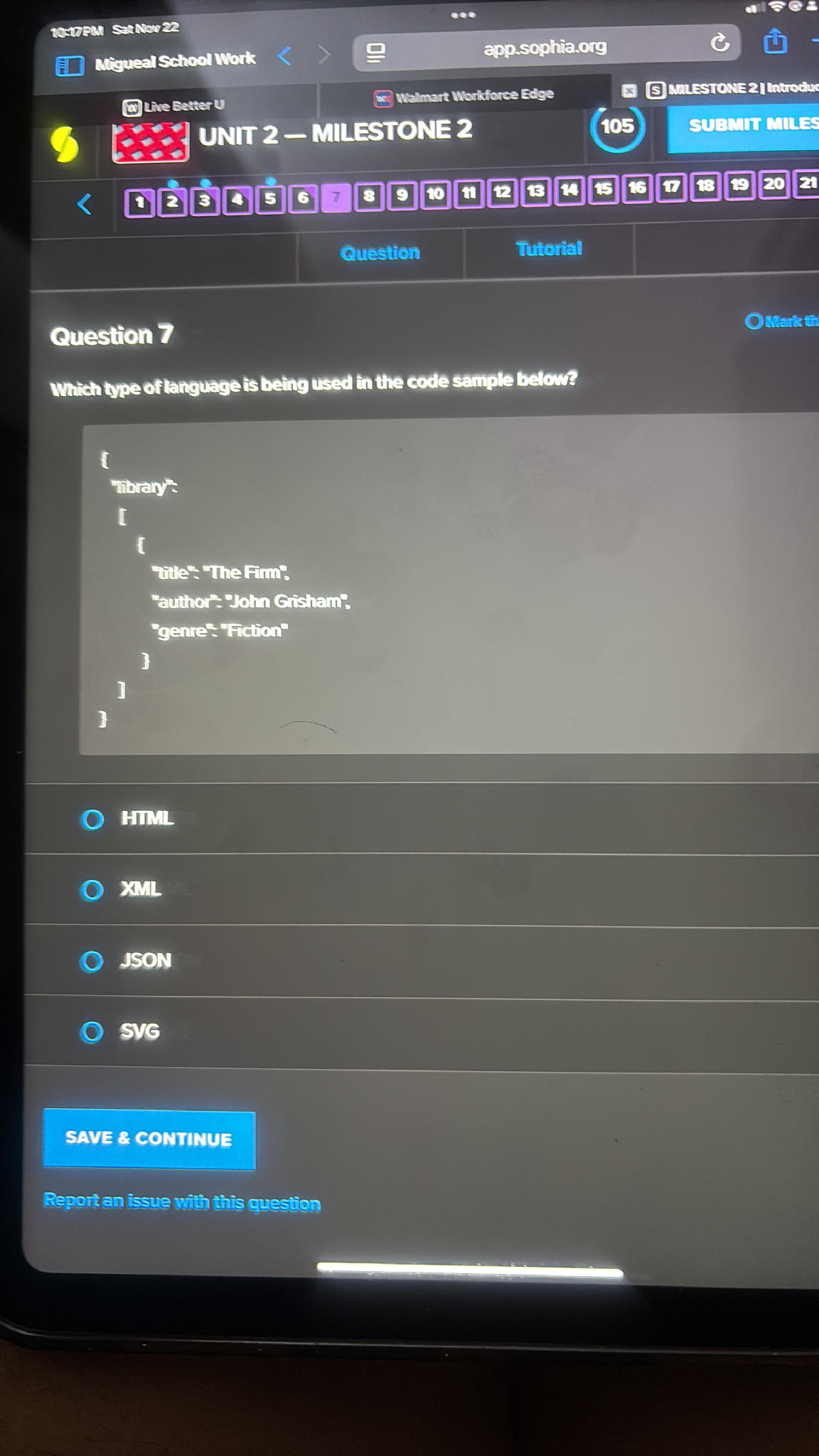 Question 7 Which type of language is being | StudyX