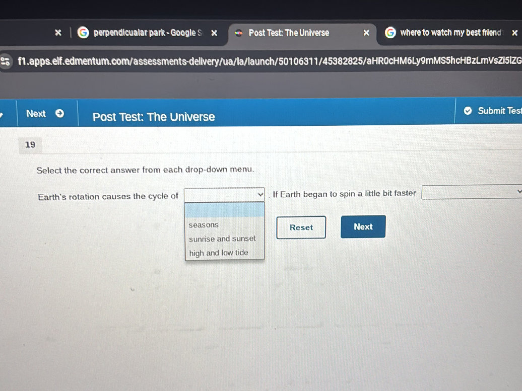 Select the correct answer from each | StudyX