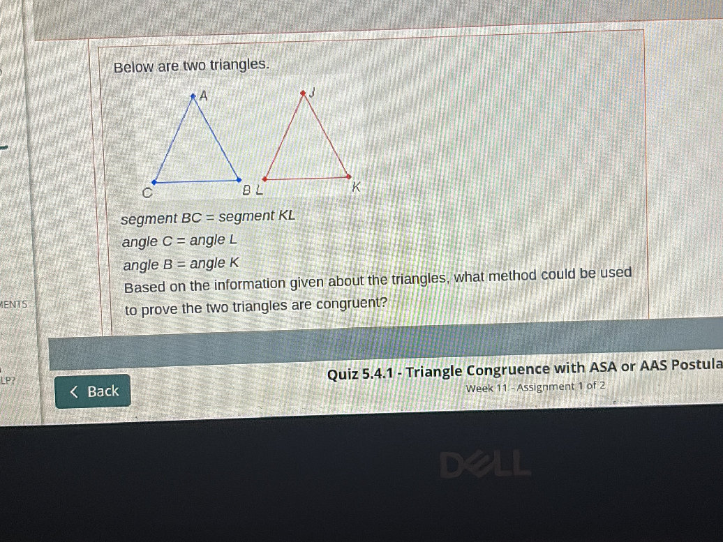 Below are two triangles. [Image of two | StudyX