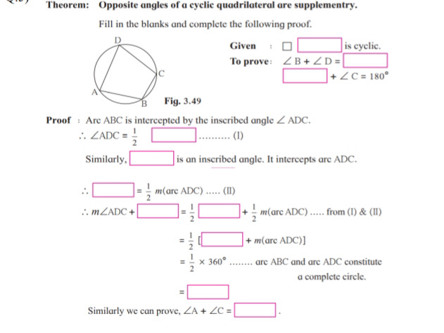 Theorem: Opposite angles of a cyclic | StudyX