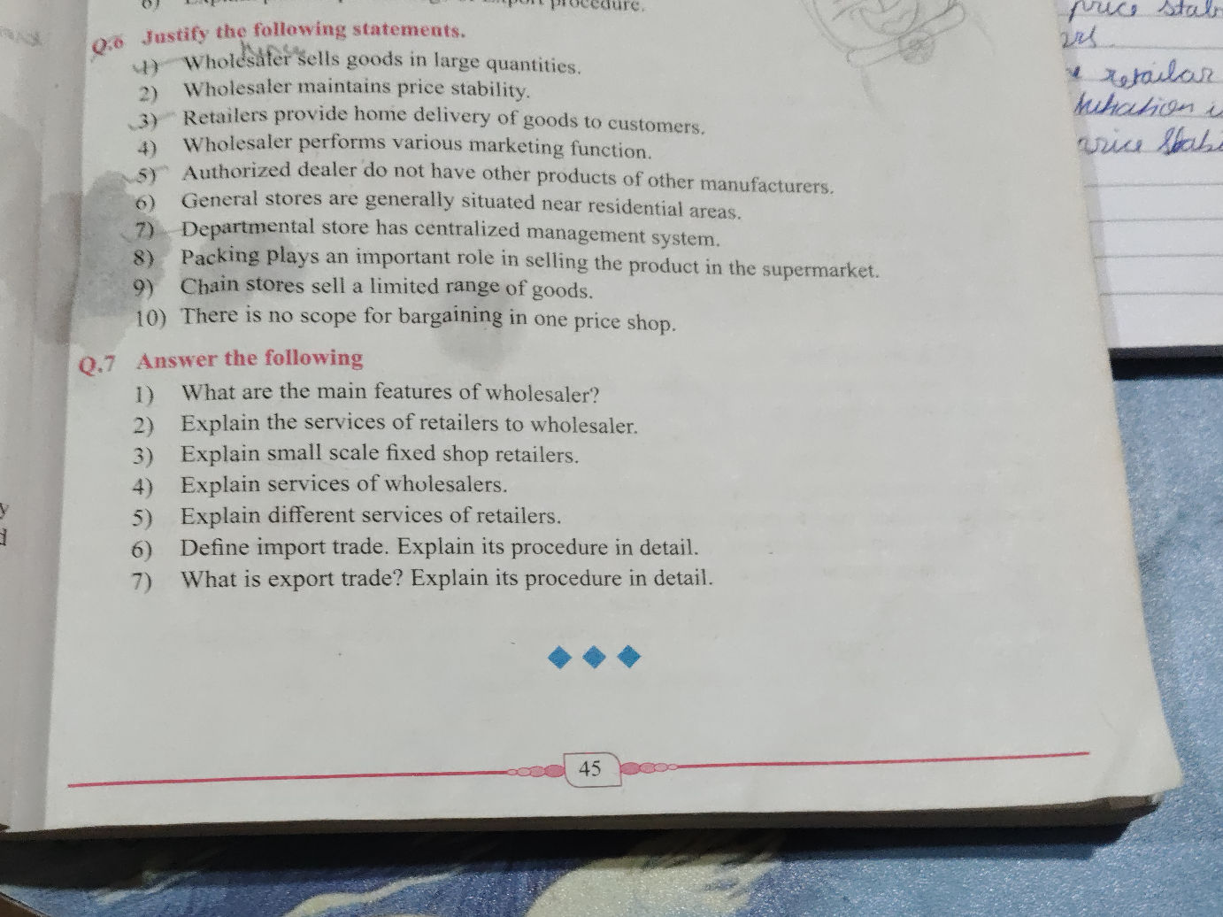 Q.6 Justify the following statements. 1) | StudyX