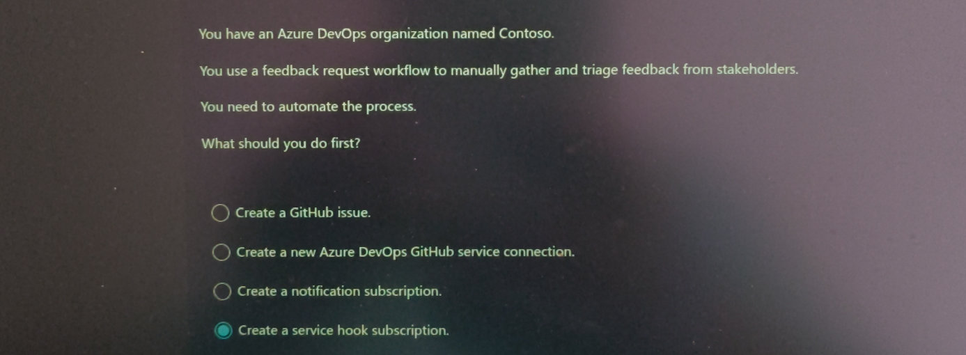 You have an Azure DevOps organization named | StudyX